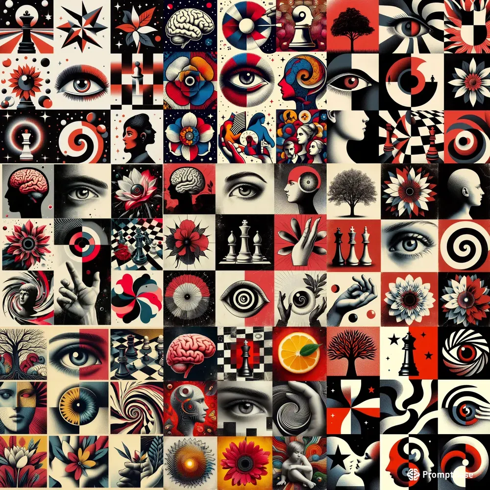 Symbolic Collages DALL·E Prompt | PromptBase