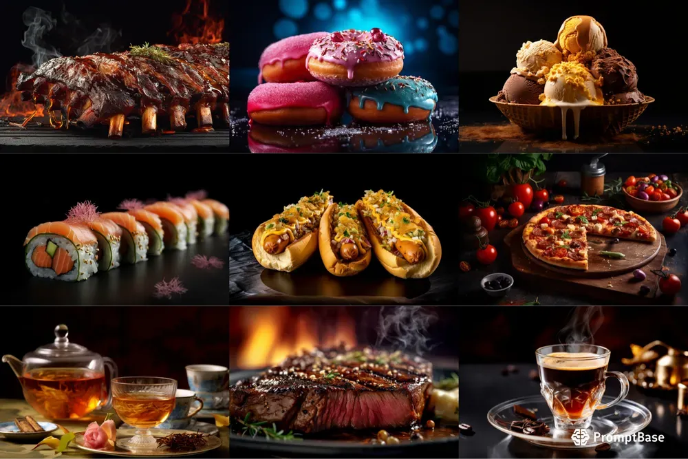 High Quality Realistic Food Photographs Midjourney Prompt | PromptBase
