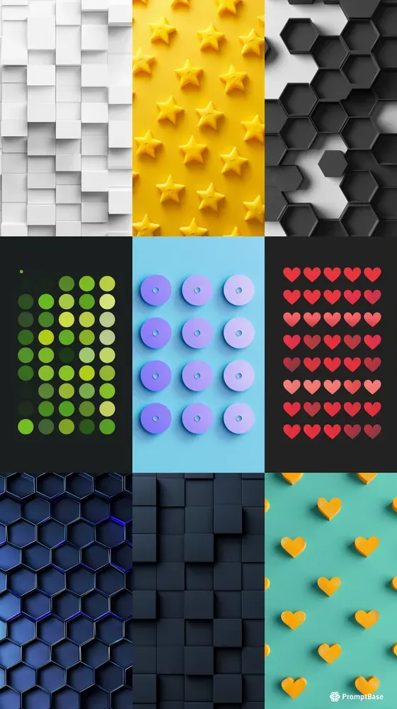 Simple Colors And Shapes Combinations Midjourney Prompt | PromptBase