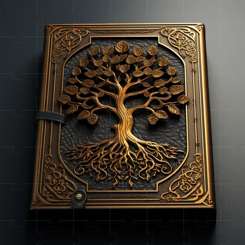 Natures Ancient Codex Book Covers Midjourney Prompt | PromptBase