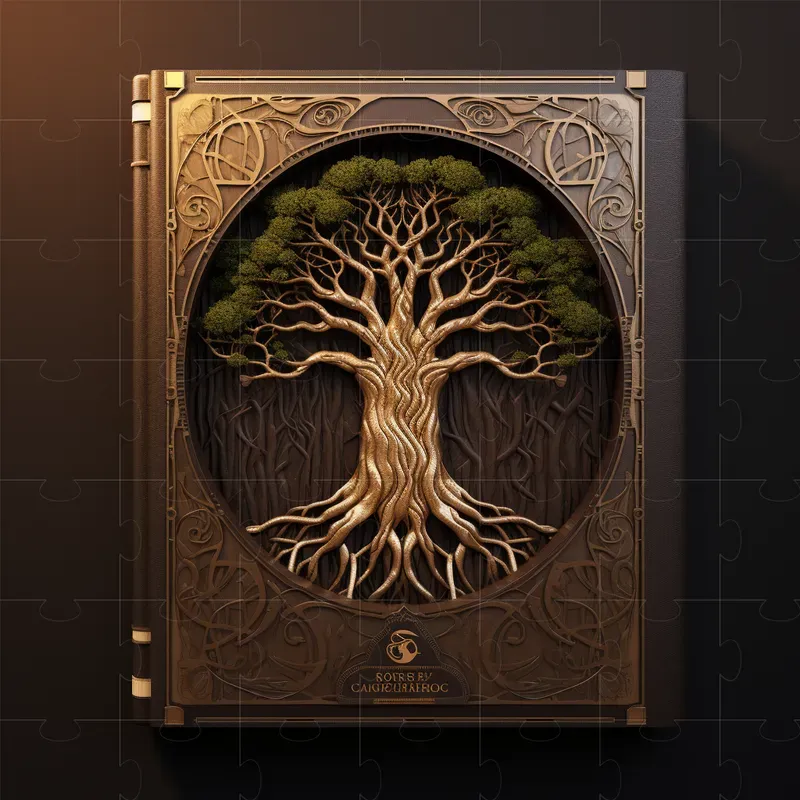 Natures Ancient Codex Book Covers Midjourney Prompt | PromptBase