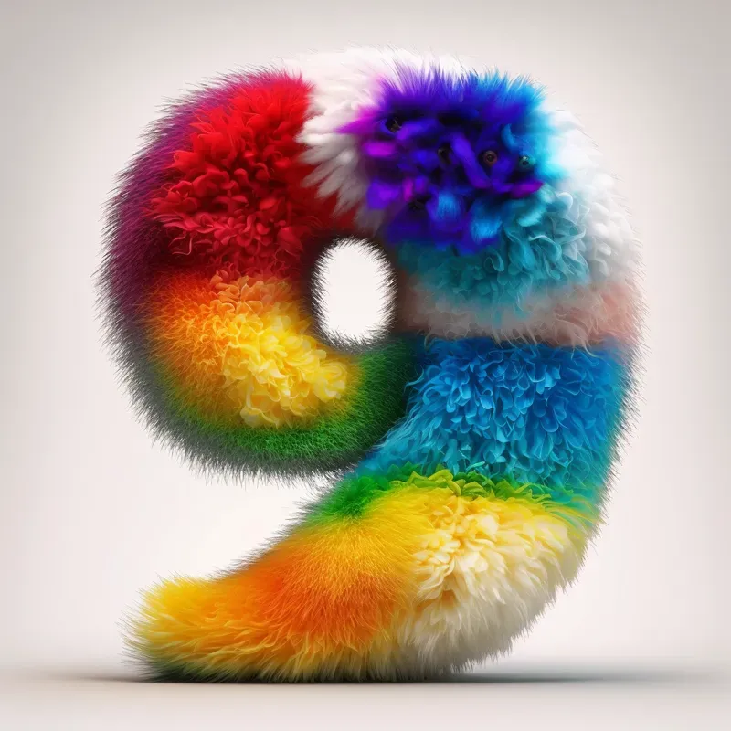 Furry Numbers And Letters Midjourney Prompt | PromptBase