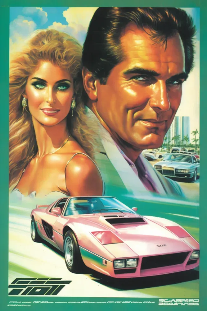 80s Print Style Midjourney Prompt | PromptBase