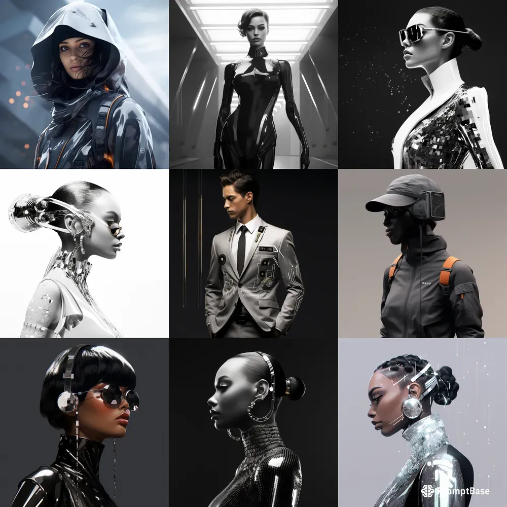 Future Tech Fashion Midjourney Prompt | PromptBase