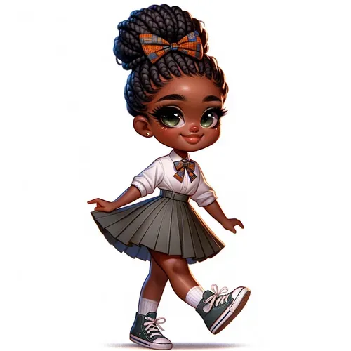 Chibi Girls In Uniforms App | PromptBase