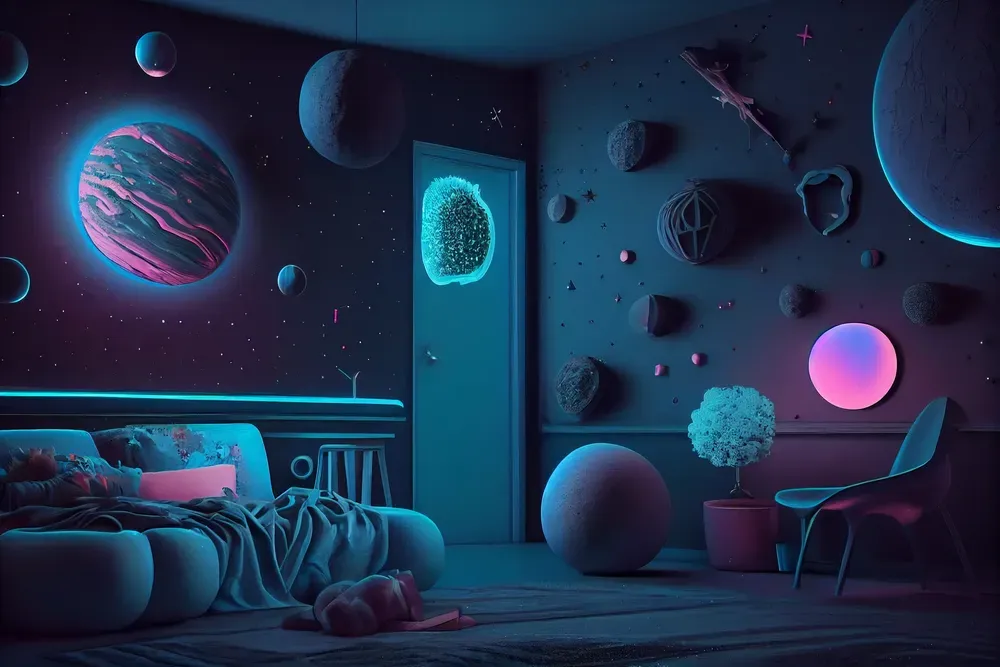 Lofi Space Rooms Midjourney Prompt | PromptBase