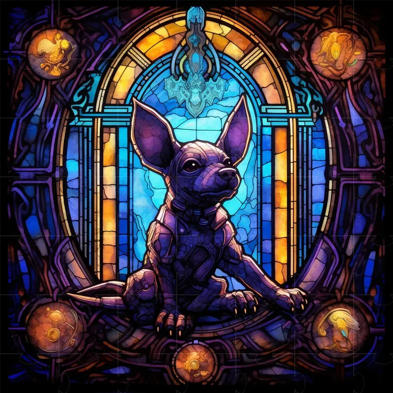 Stained Glass Creatures Midjourney Prompt | PromptBase