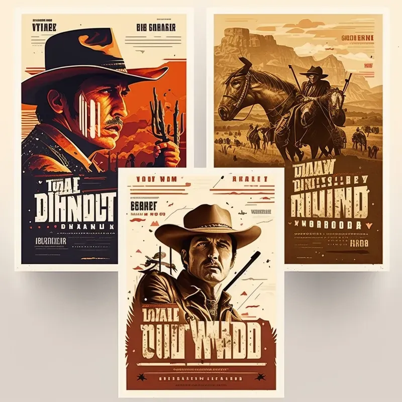 Retro Contrast Movie Posters Midjourney Prompt | PromptBase