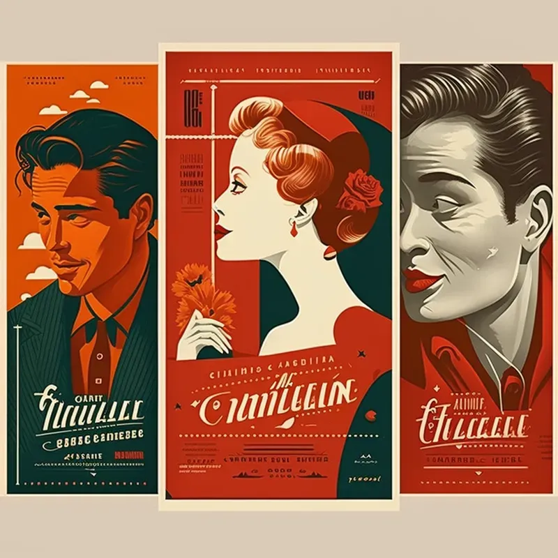 Retro Contrast Movie Posters Midjourney Prompt | PromptBase