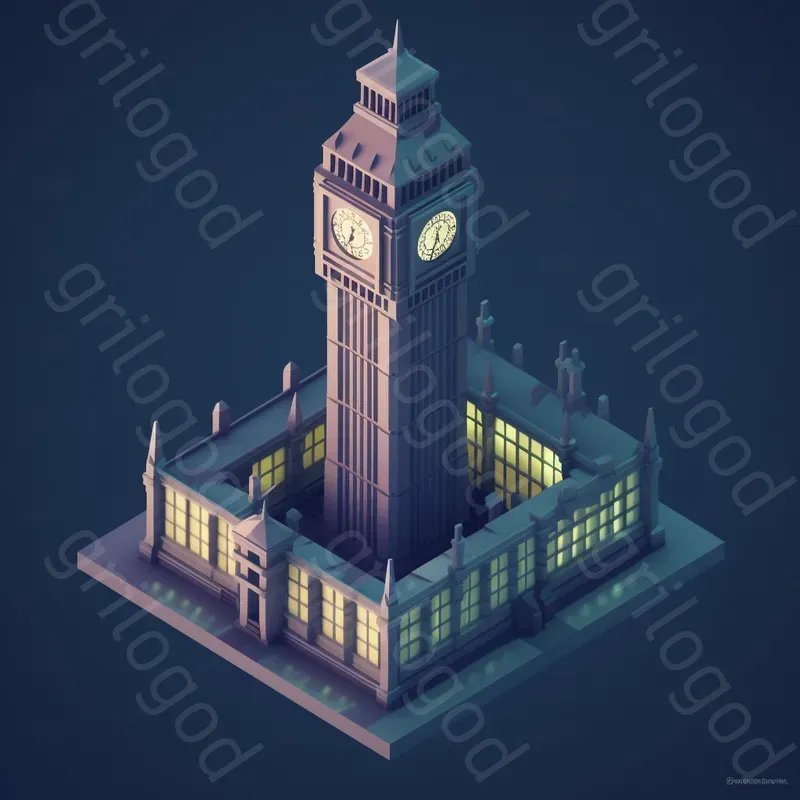 Isometric Landmarks Midjourney Prompt | PromptBase