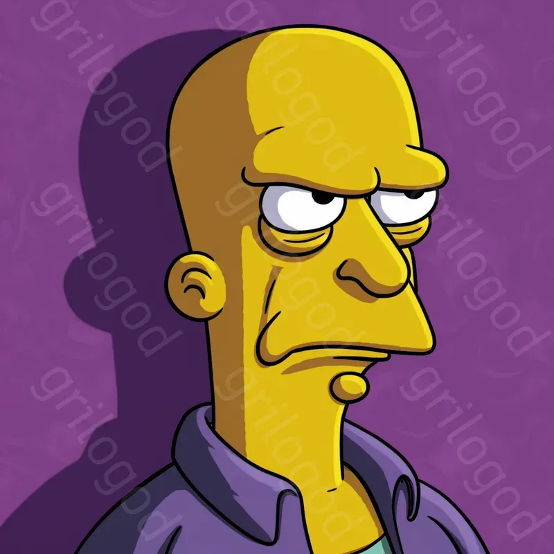 Simpsons Customizable Portraits Midjourney Prompt | PromptBase