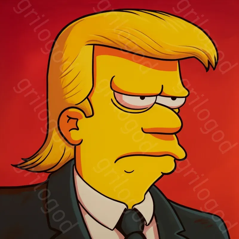 Simpsons Customizable Portraits Midjourney Prompt | PromptBase