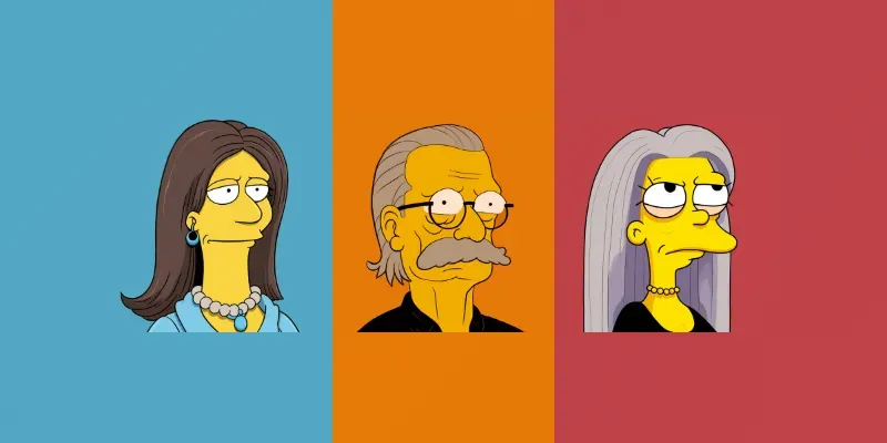 Simpsons Customizable Portraits Midjourney Prompt | PromptBase