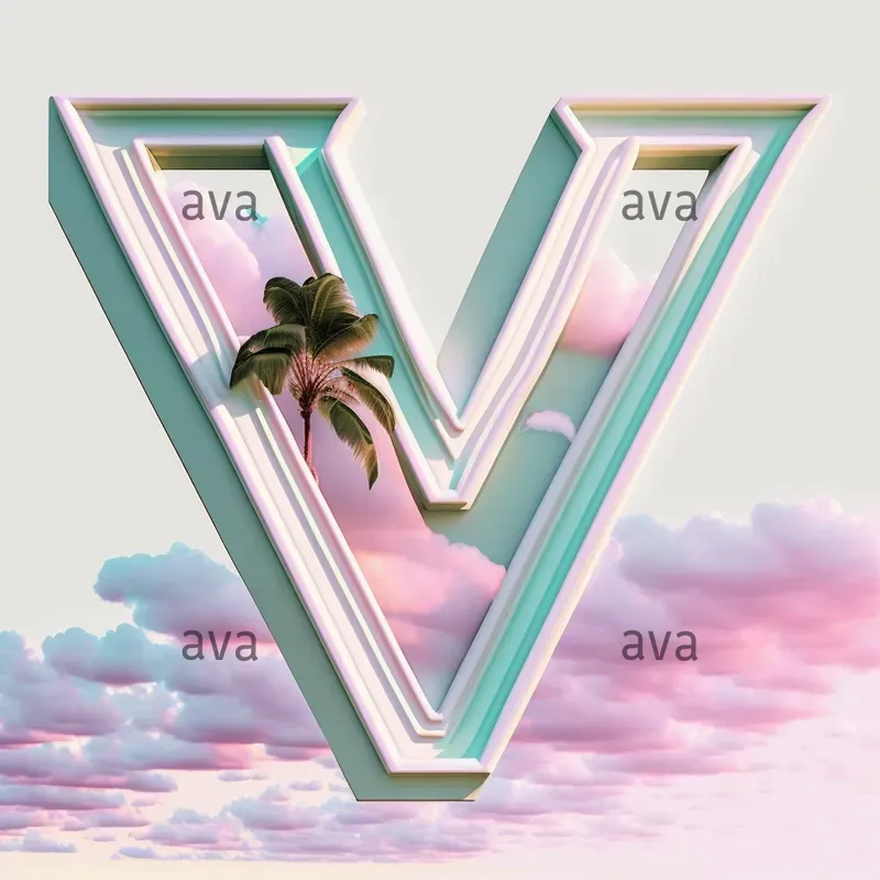 Vaporwave Letters Midjourney Prompt | PromptBase