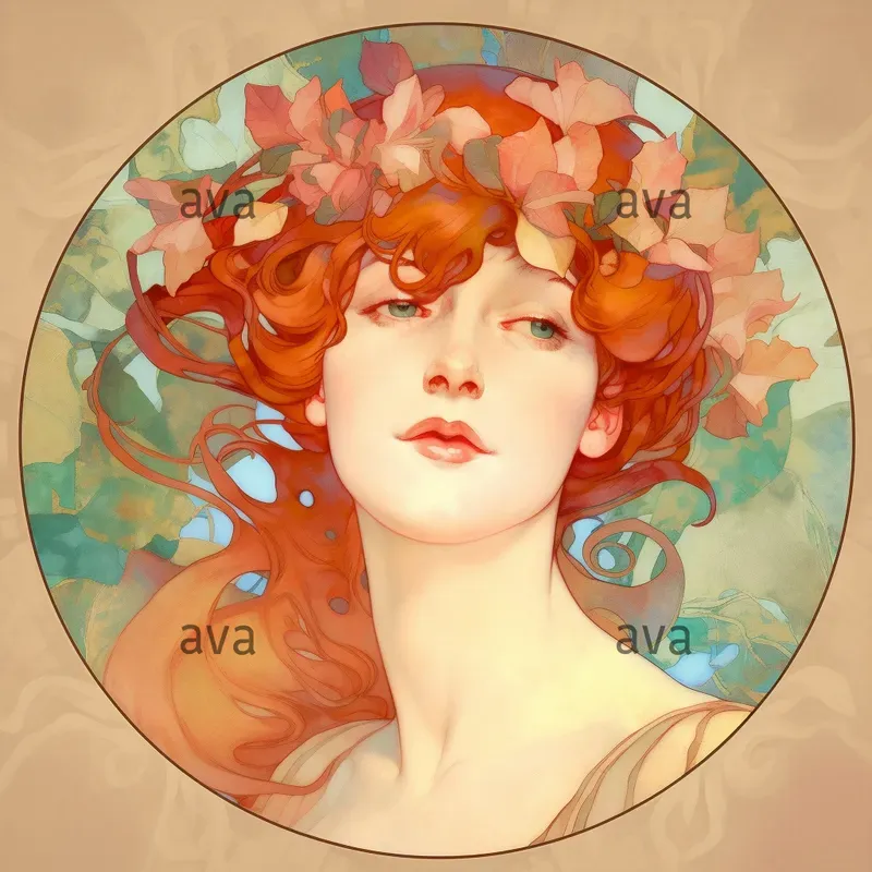 Mucha Style Portraits Midjourney Prompt | PromptBase