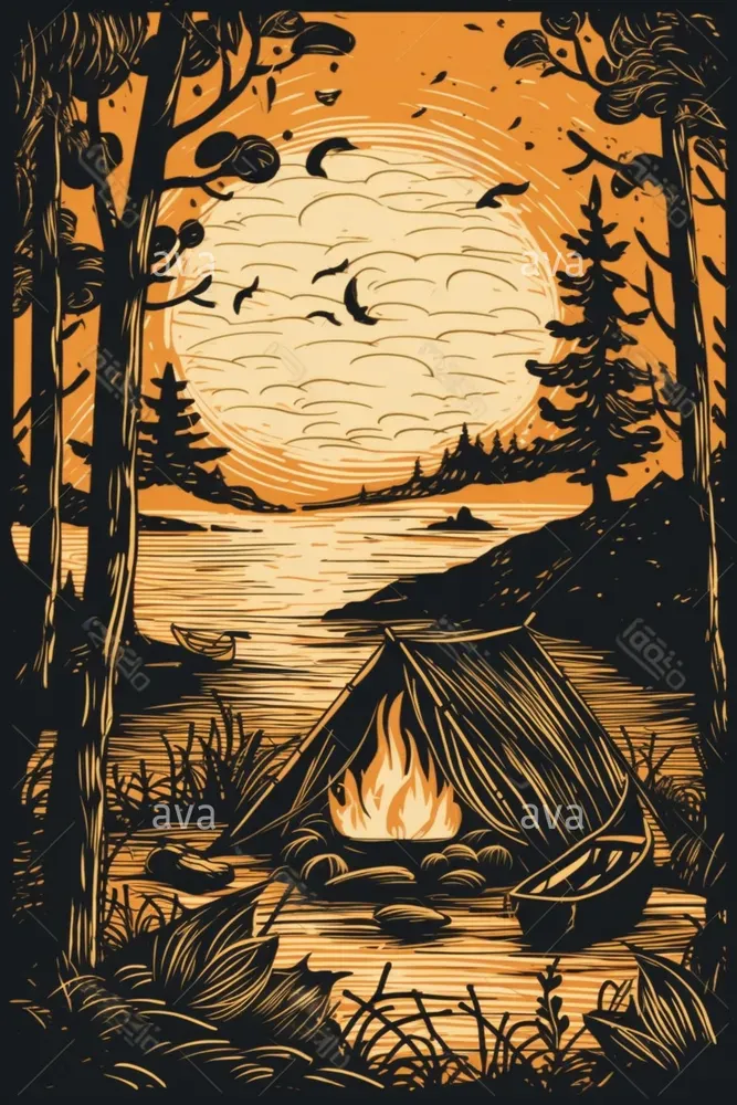 Woodcut Illustrations Midjourney Prompt | PromptBase