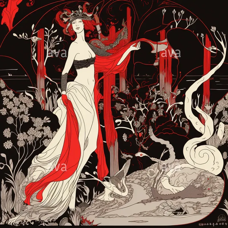 Decadence Illustrations Midjourney Prompt | PromptBase