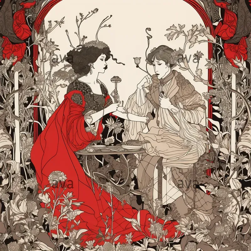 Decadence Illustrations Midjourney Prompt | PromptBase