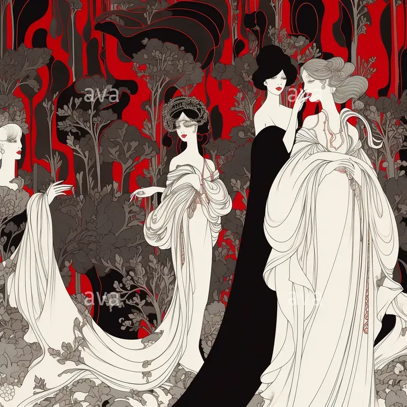 Decadence Illustrations Midjourney Prompt | PromptBase