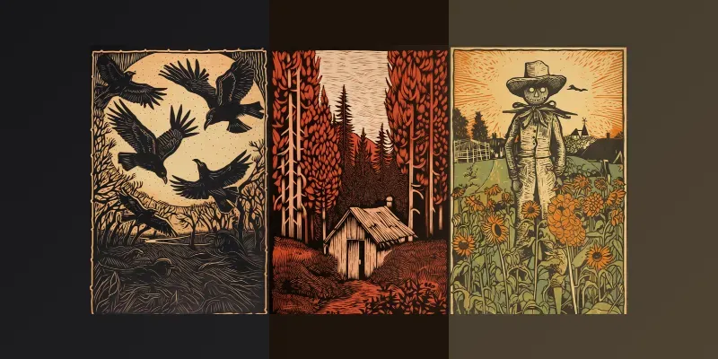 Woodcut Illustrations Midjourney Prompt | PromptBase