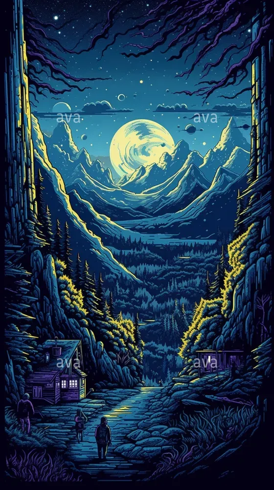 Intricate Line Work Posters Midjourney Prompt | PromptBase