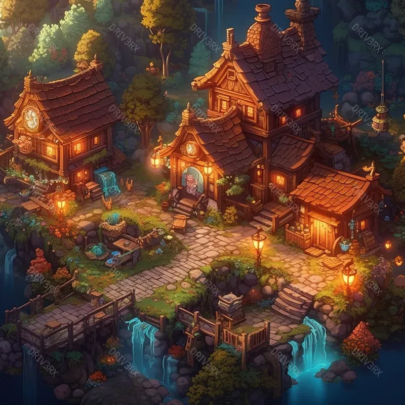 3D Isometric Game Levels Midjourney Prompt | PromptBase