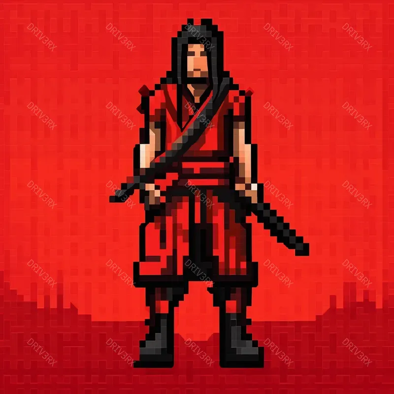 Retro 8-bit 2D Pixel Art Game Character Midjourney Prompt | PromptBase