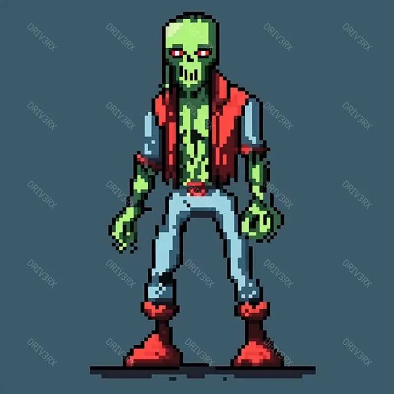 Retro 8-bit 2D Pixel Art Game Character Midjourney Prompt | PromptBase