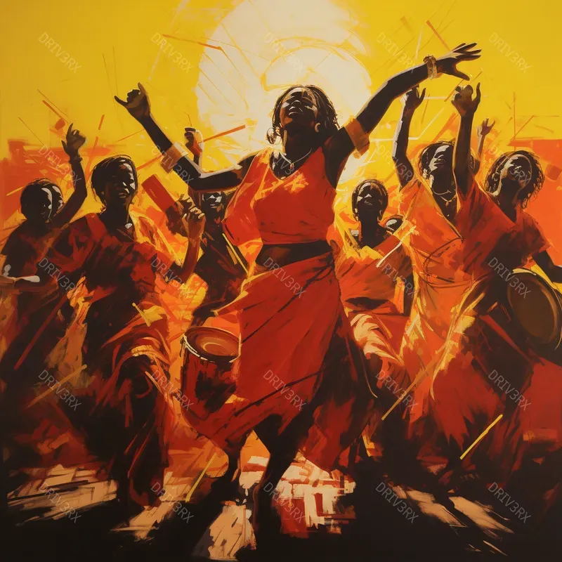 Vibrant Afrocaribbean Artworks Midjourney Prompt | PromptBase