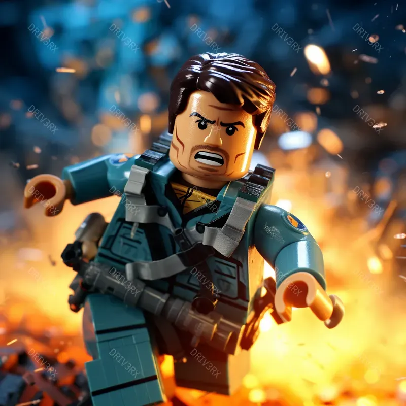 Realistic Lego Heroes Midjourney Prompt | PromptBase