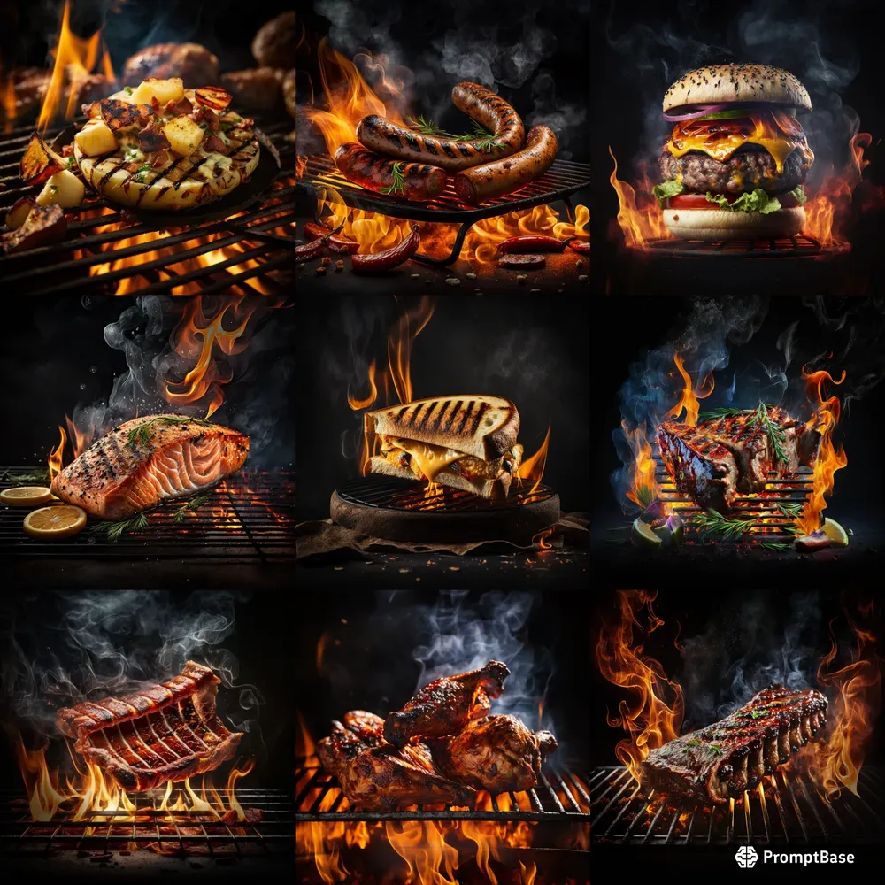 Bbq Advertising Photographs Midjourney Prompt | PromptBase