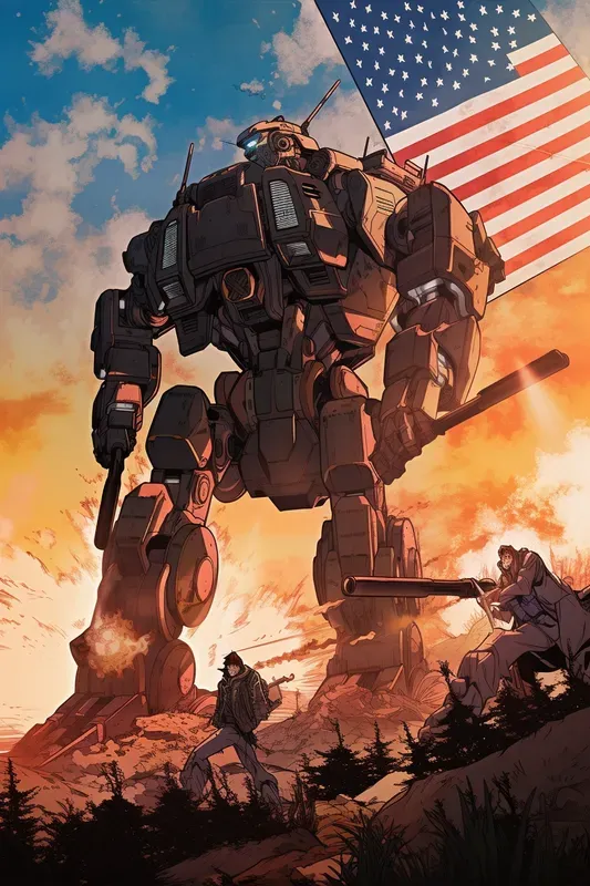 Battletech Anime Poster Customizable Midjourney Prompt | PromptBase