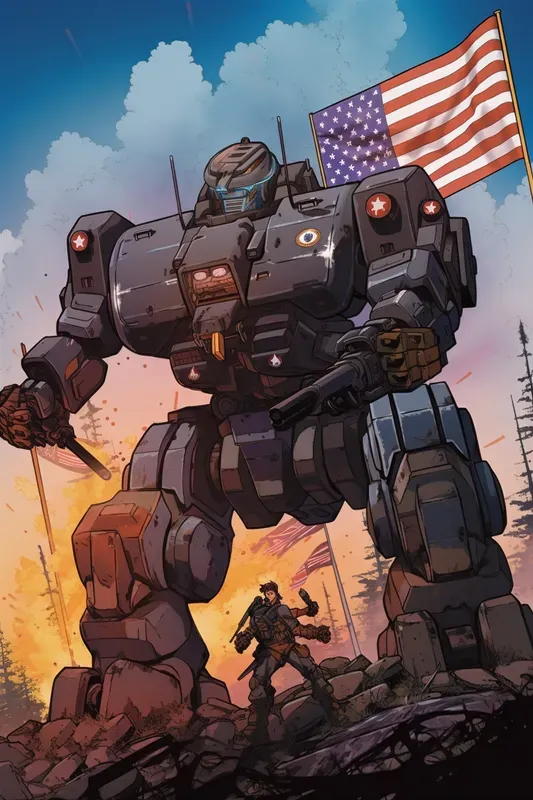 Battletech Anime Poster Customizable Midjourney Prompt | PromptBase