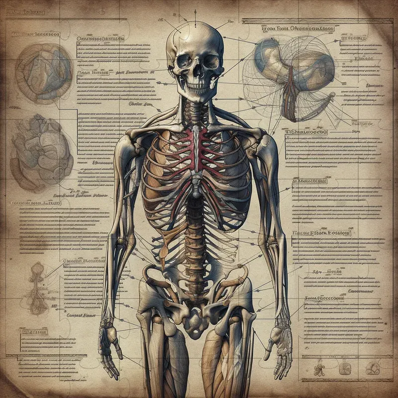 Human Anatomy Digital Art Illustrations Midjourney Prompt | PromptBase