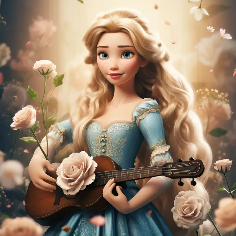Disney Princess Illustrations Midjourney Prompt | PromptBase