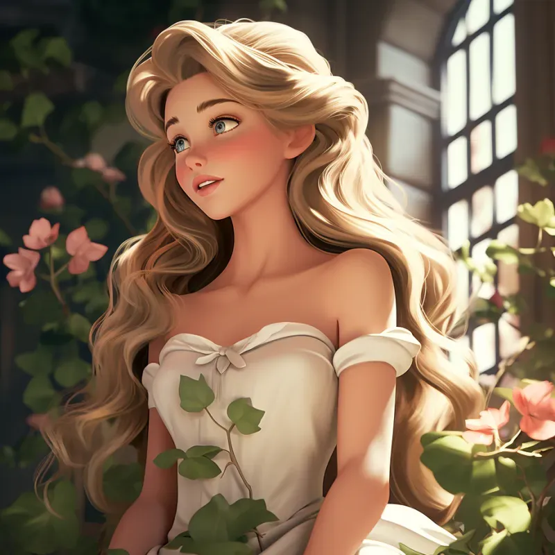 Disney Princess Illustrations Midjourney Prompt | PromptBase