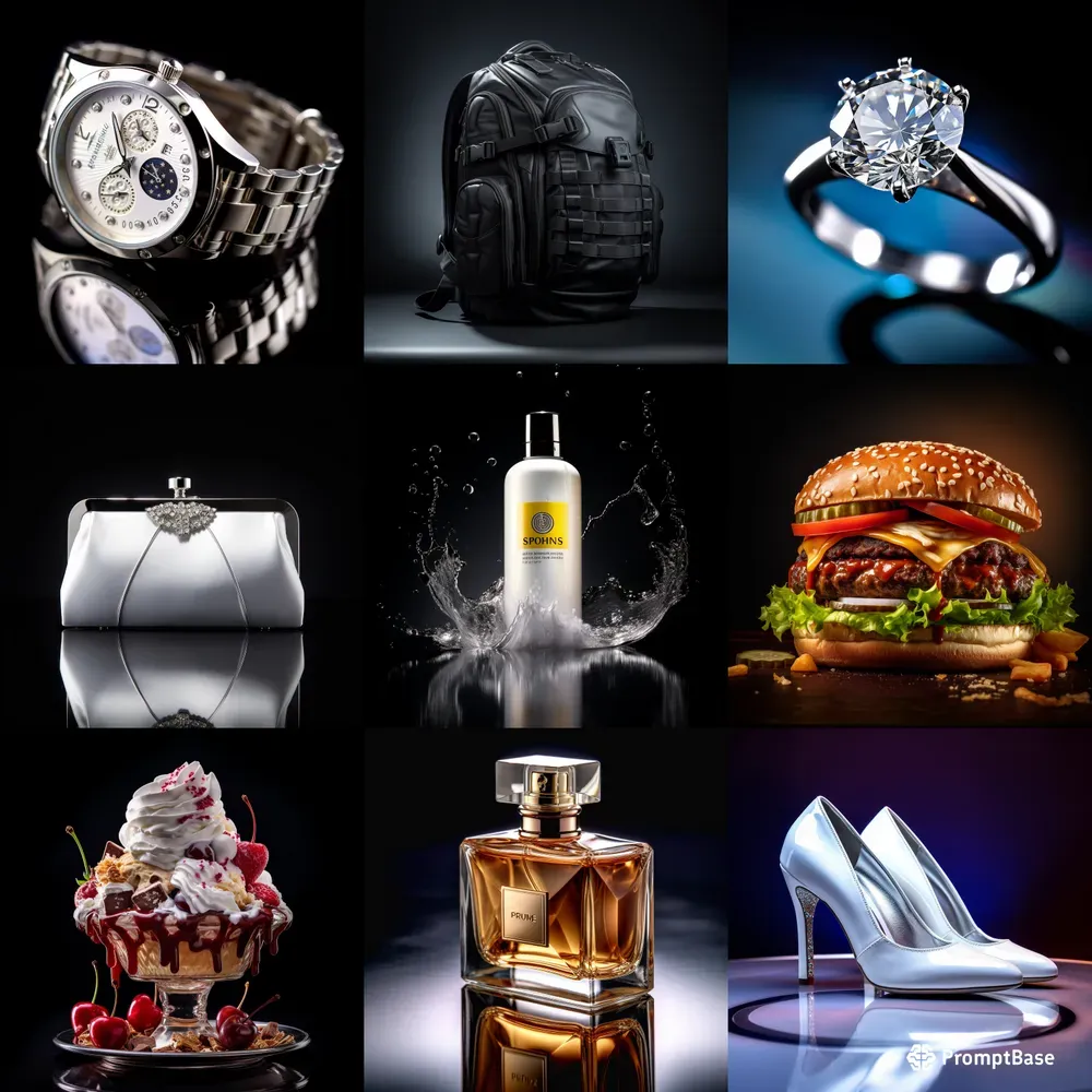 Commercial Product Photographs Midjourney Prompt | PromptBase