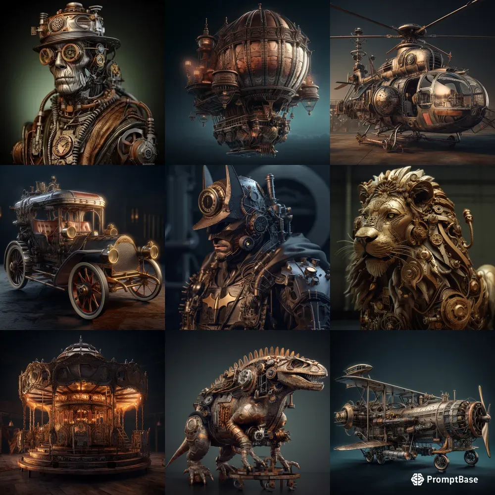 Realistic Steampunk Models Midjourney Prompt | PromptBase