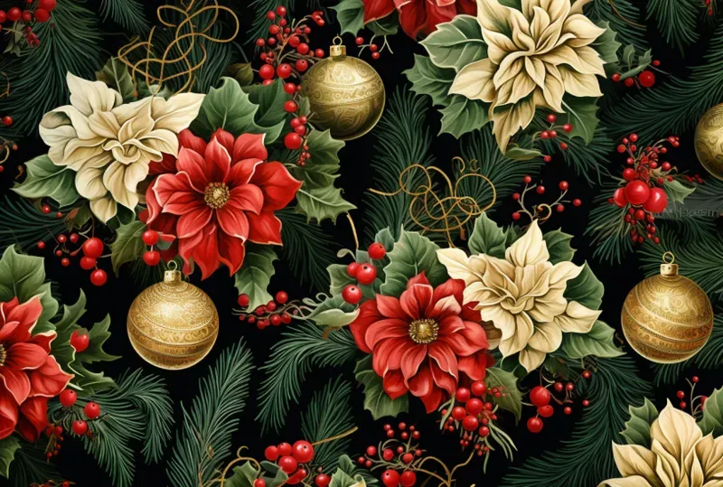 Awesome 3D Christmas Patterns Midjourney Prompt | PromptBase