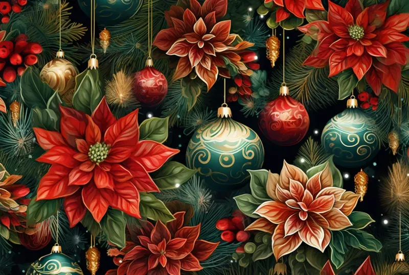 Awesome 3D Christmas Patterns Midjourney Prompt | PromptBase