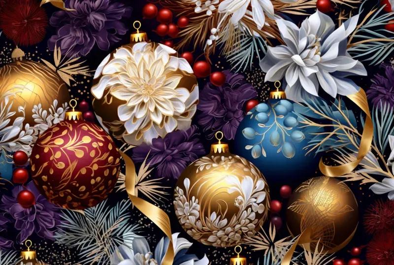 Awesome 3D Christmas Patterns Midjourney Prompt | PromptBase