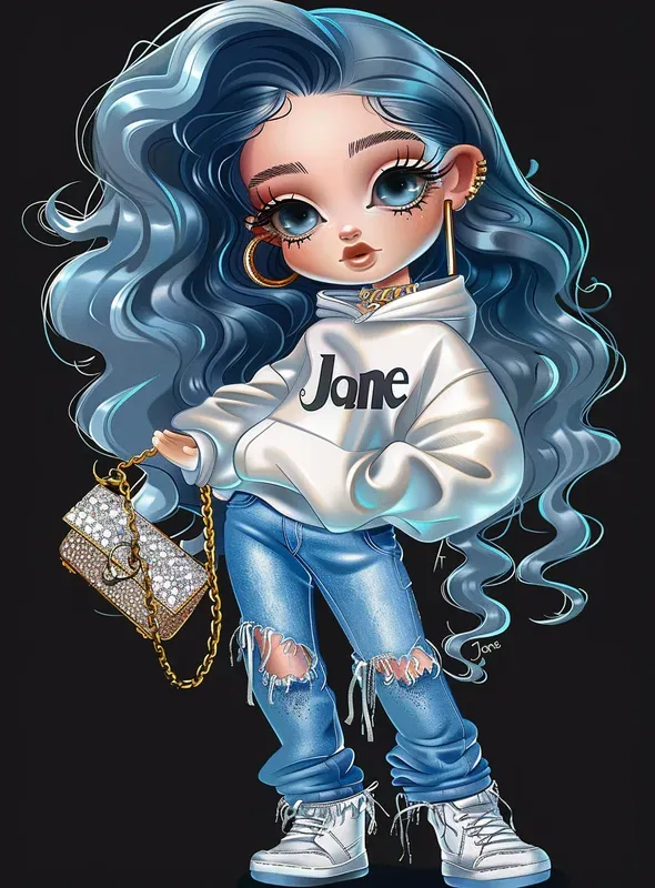 Chibi Style Cute 3D Avatar With Names Midjourney Prompt | PromptBase