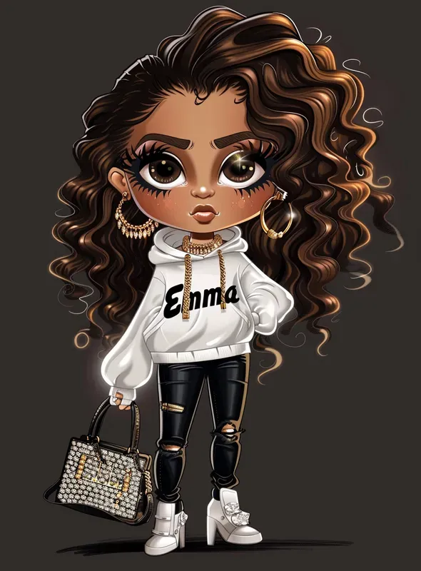 Chibi Style Cute 3D Avatar With Names Midjourney Prompt | PromptBase