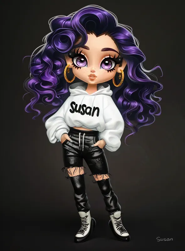 Chibi Style Cute 3D Avatar With Names Midjourney Prompt | PromptBase