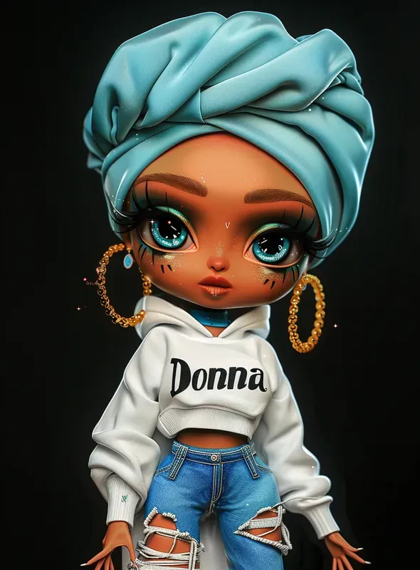 Chibi Style Cute 3D Avatar With Names Midjourney Prompt | PromptBase