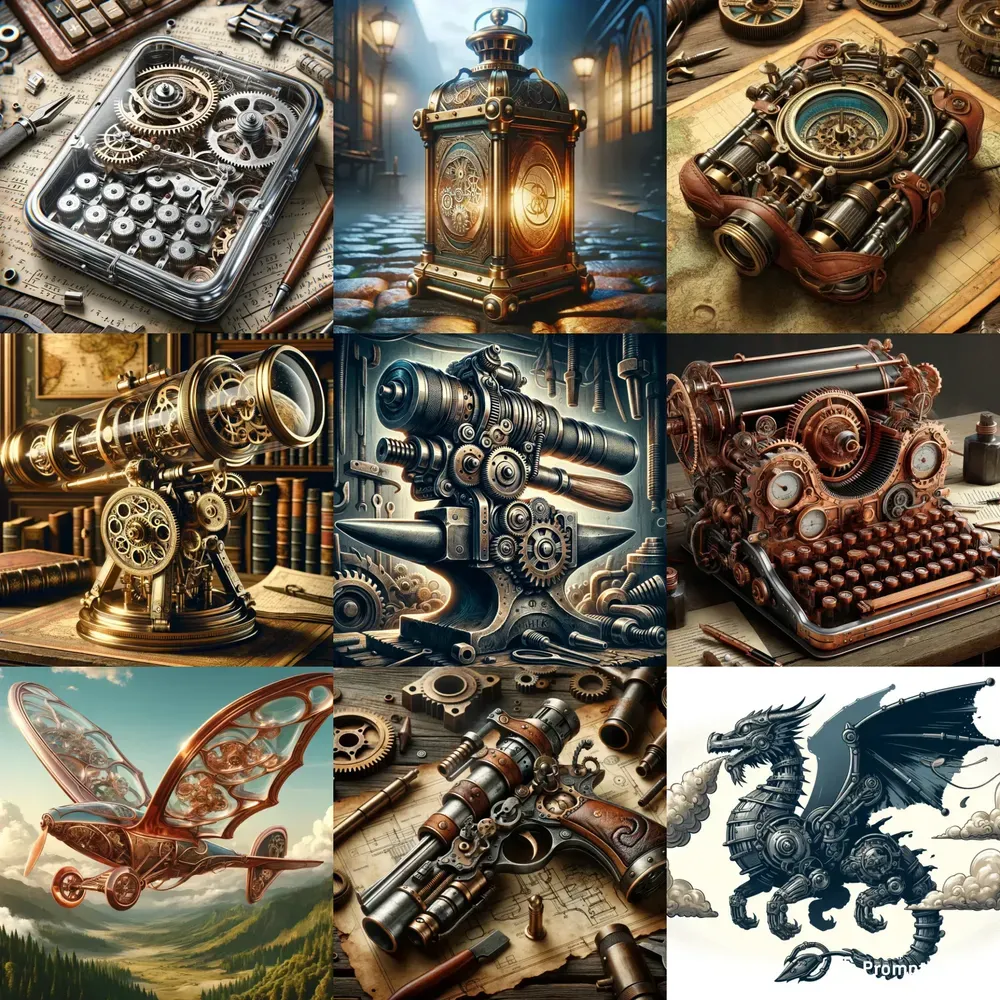 Steampunk Wonders Design Objects DALL·E Prompt | PromptBase