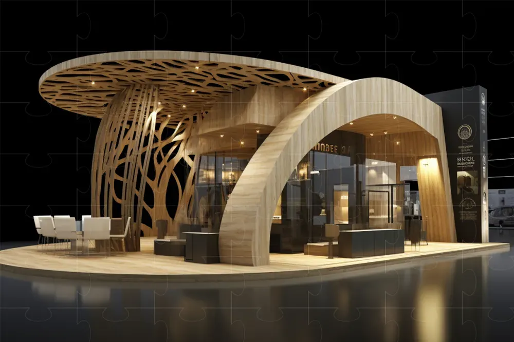 Exhibition Stand Designs Booth Designs Midjourney Prompt | PromptBase