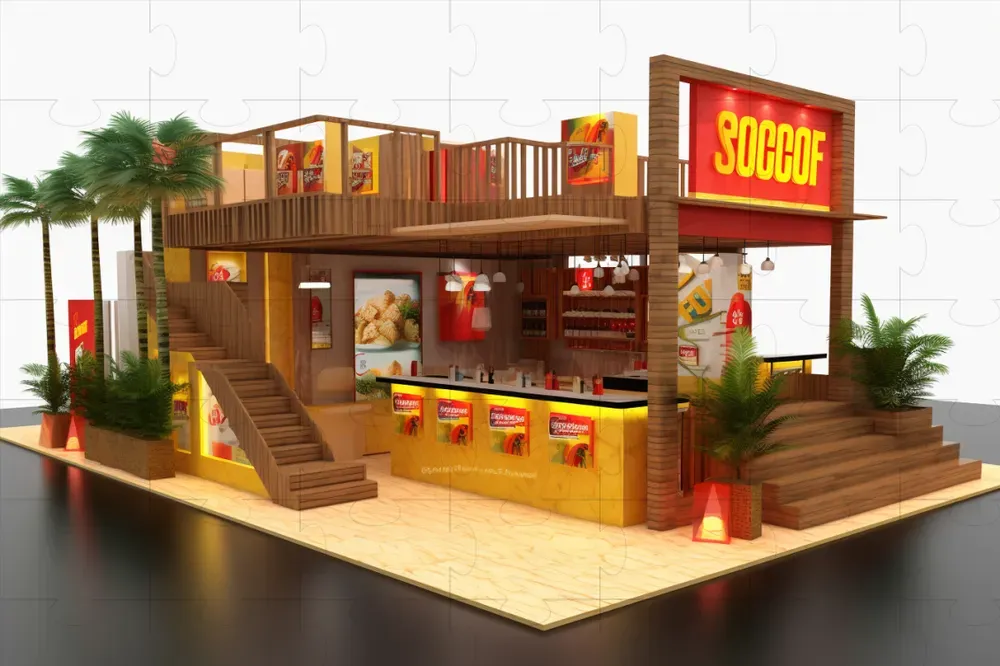 Exhibition Stand Designs Booth Designs Midjourney Prompt | PromptBase