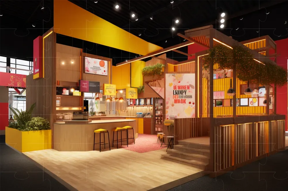 Exhibition Stand Designs Booth Designs Midjourney Prompt | PromptBase