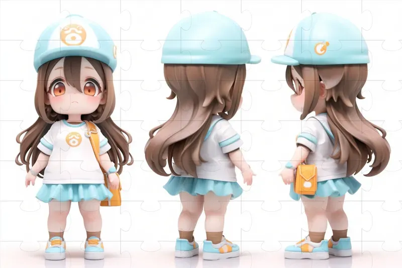 Character Pro Ip Design 3 Views Midjourney Prompt | PromptBase